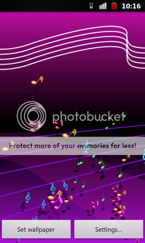 Live Musical Note Wallpaper v1.0 - Dành cho người yêu nhạc! | Viết bởi Oxi